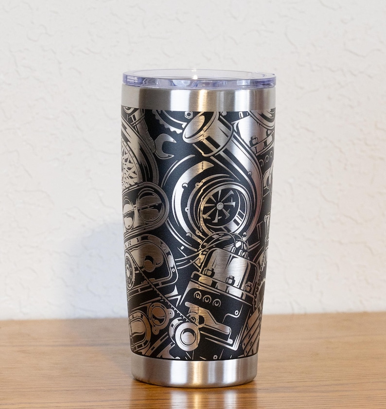 Car Parts Tumbler: Laser Engraved Stainless Steel, 20oz - Etsy
