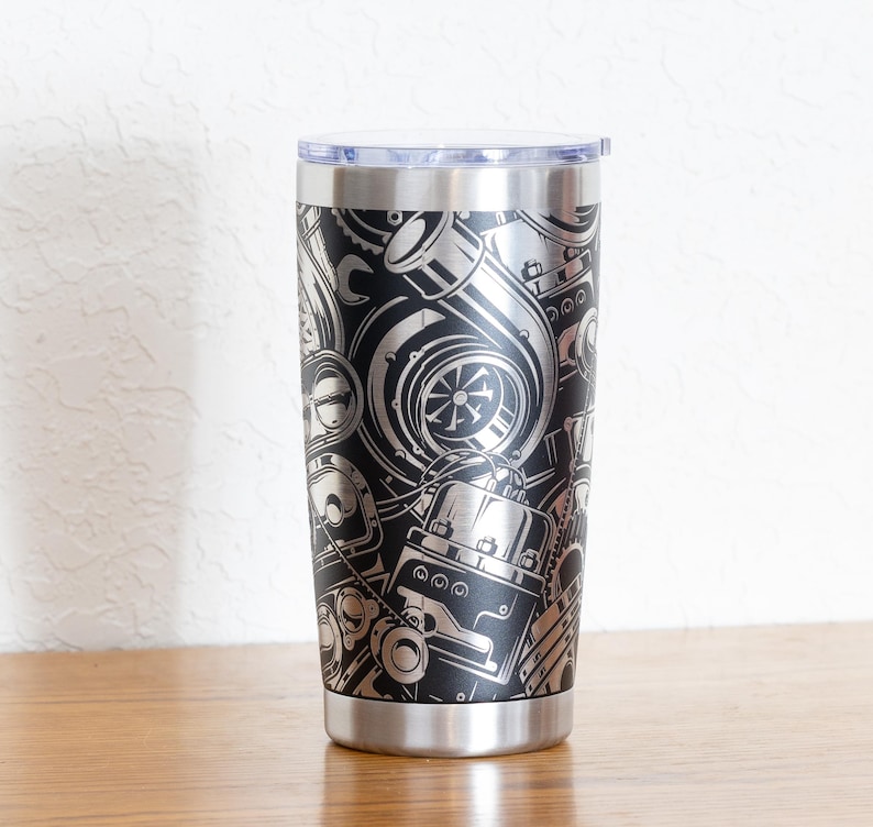 Car Parts Tumbler: Laser Engraved Stainless Steel, 20oz - Etsy