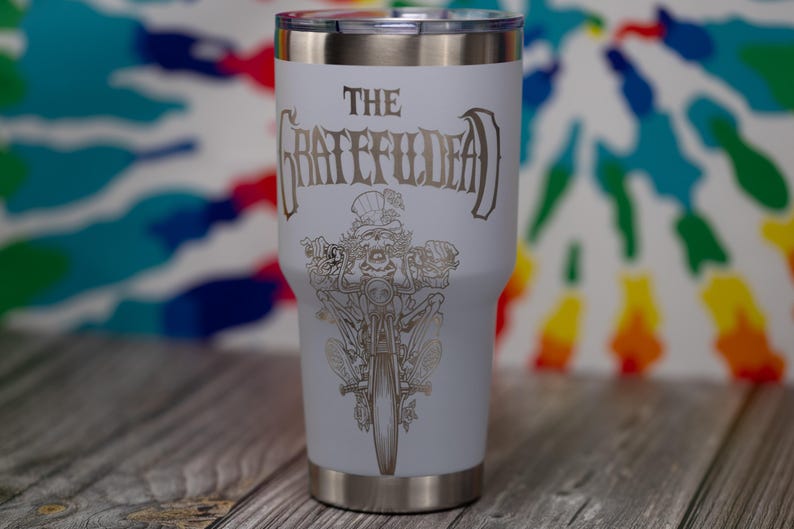 Grateful Dead Uncle Sam Biker 30oz Tumbler – Custom Color – Laser ...