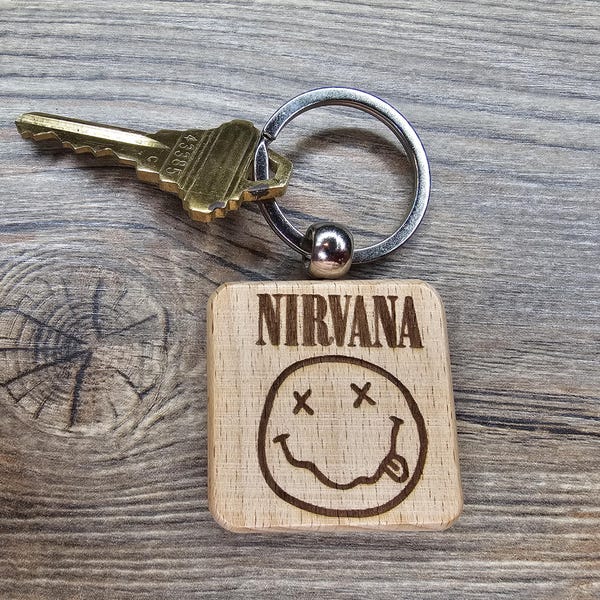 Nirvana Keychain - Etsy