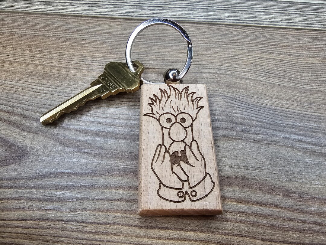 Laser Engraved "beaker" Keychain **both Sides Engraved** - Etsy