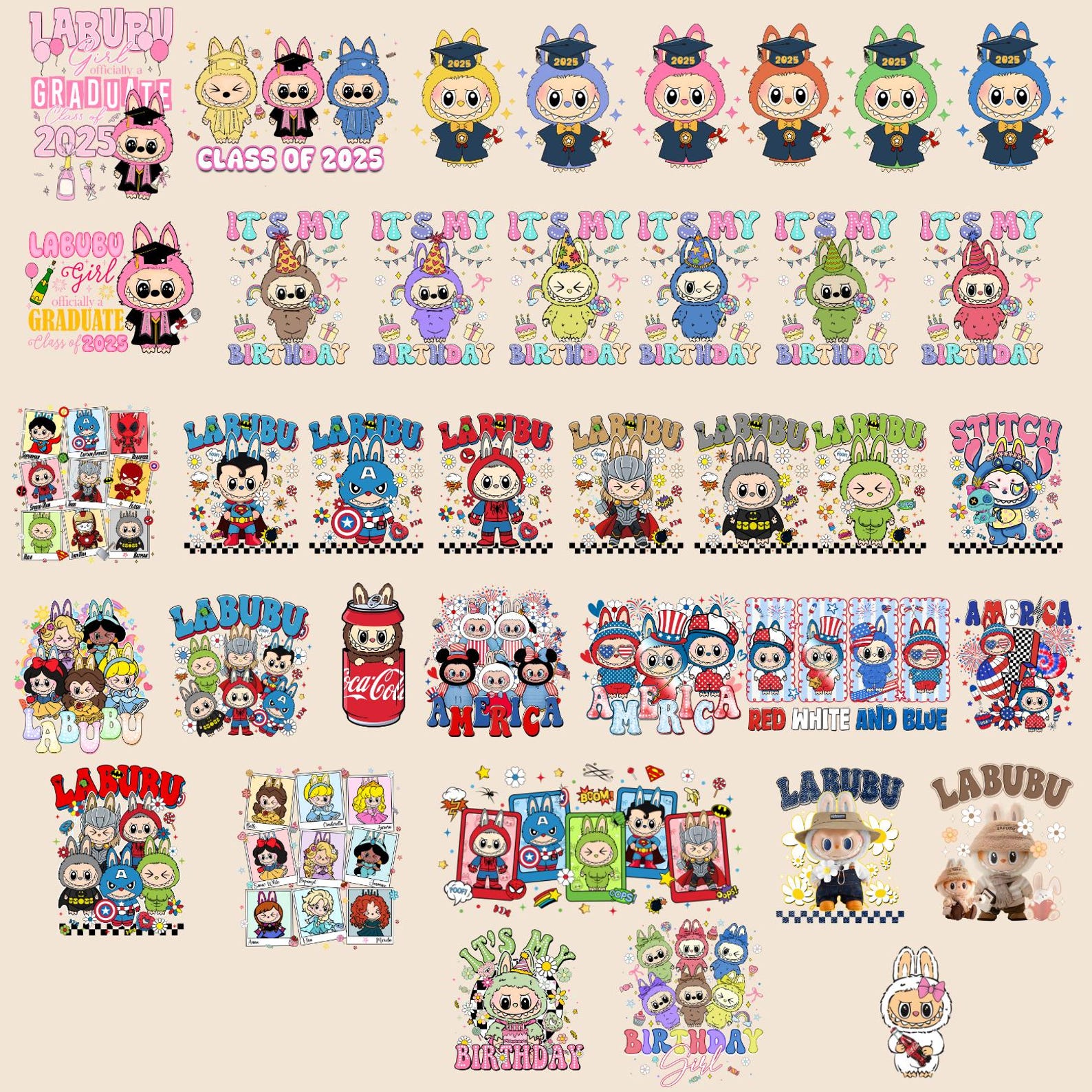 Labubu +120 Designs PNG Mega Bundle, Labubu Clipart, Labubu Png,cute ...