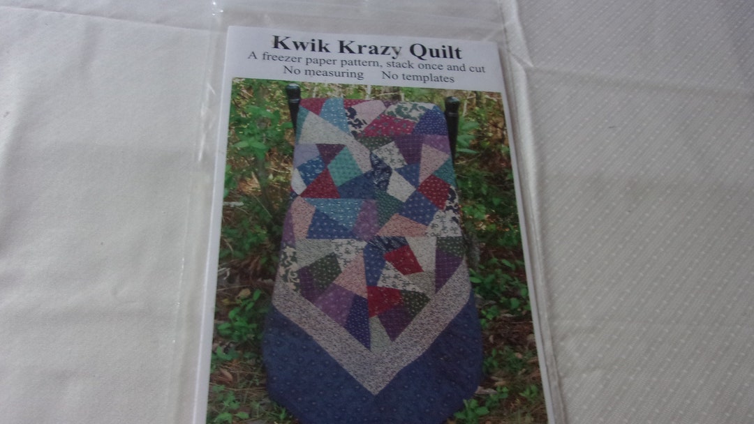 Kwik Krazy Quilt A Freezer Paper Pattern From Two Kwik Quilters TKQ01 ...