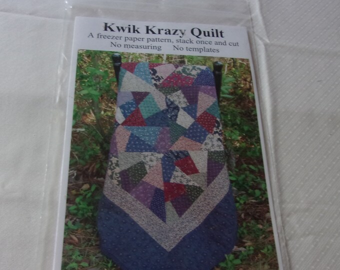 Kwik Krazy Quilt A Freezer Paper Pattern From Two Kwik Quilters TKQ01 ...