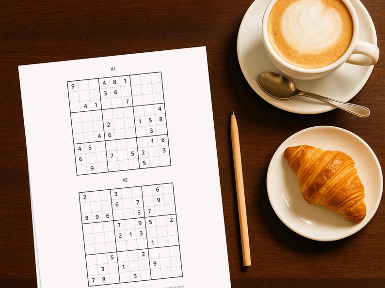 Hard Sudoku Printable PDF — 100 Puzzles With Solutions for Adults ...