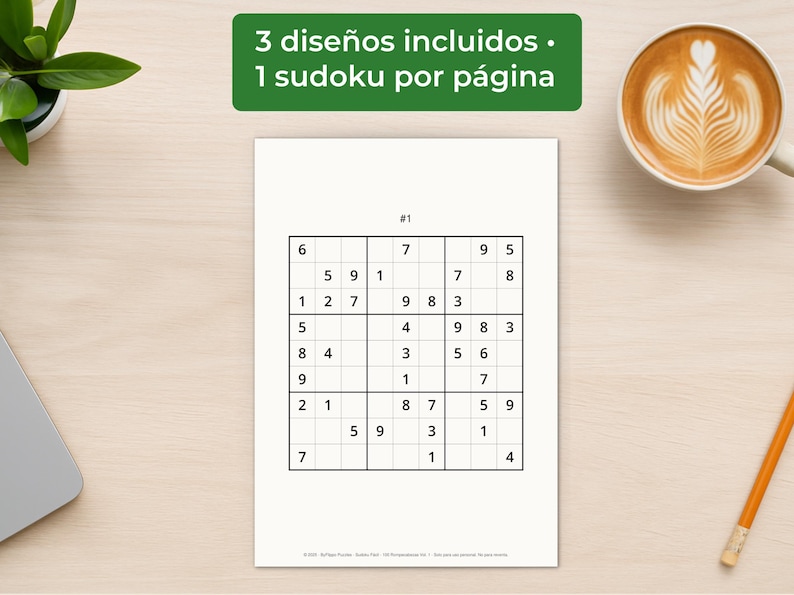 Sudoku Fáciles Para Imprimir A4 – 100 Con Soluciones (vol. 4) - Etsy