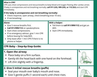 printable infant cpr