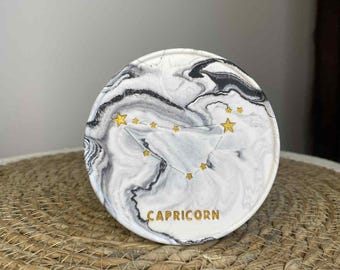 Constellation Zodiac Sign Jesmonite Coasters || Horoscope Decor, Star ...