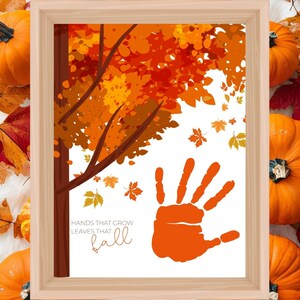 Fall Handprint Craft for Kids | Autumn Keepsake Art | Thanksgiving ...