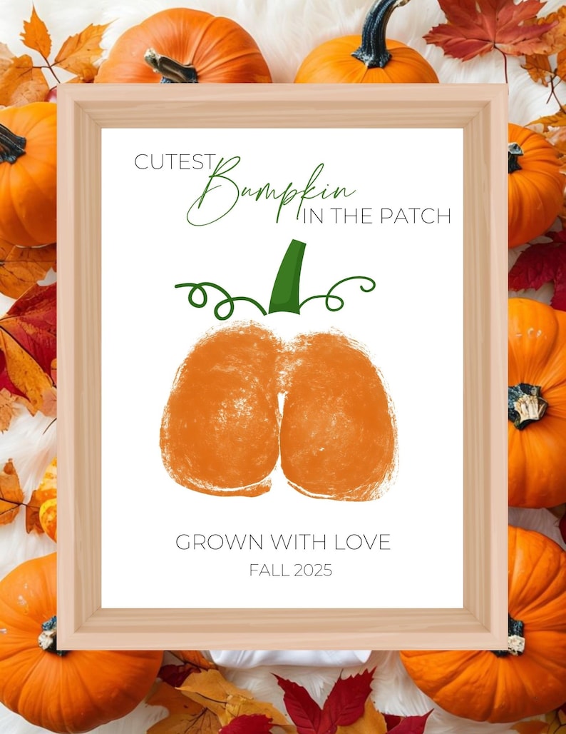Cutest Bumpkin in the Patch: Baby Fall Keepsake Craft, Grandparents ...