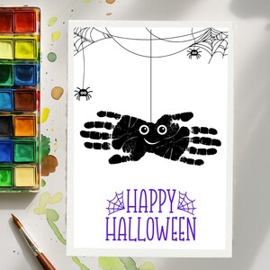 Halloween Handprint Footprint Art: Spooky DIY Keepsake (instant ...
