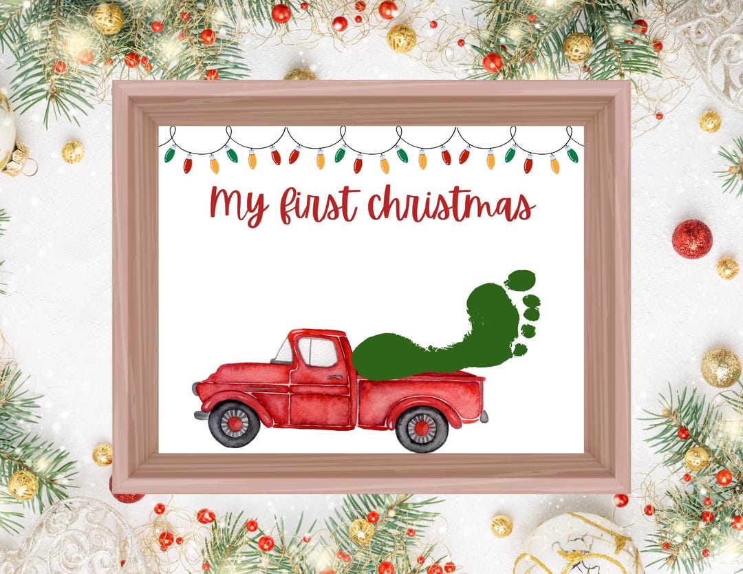 Kids Handprint & Footprint Christmas Craft • DIY Holiday Keepsake ...