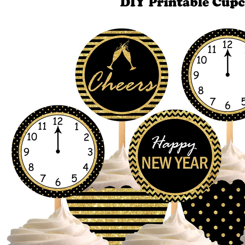 New Year Cupcake - Etsy