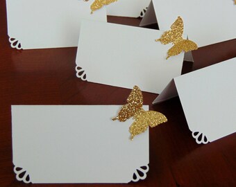 Butterfly name cards | Etsy