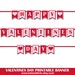 Happy Valentines Day Banner Printable Photo Prop Banner | Etsy
