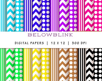 Chevron Polka Dot | Etsy