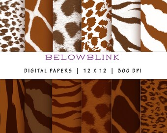 Black Zebra Digital Paper Pack Scrapbook Papers 12 jpg files | Etsy