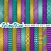 Jasmine Digital Paper Gold Metallic Aladdin Patterns Princess Foil ...
