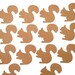 Kraft Paper Squirrel Confetti, Birthday Party Decorations, Paper Crafts ...