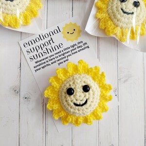 Emotional Support Sunshine Crochet Amigurumi - Handmade Plush With ...