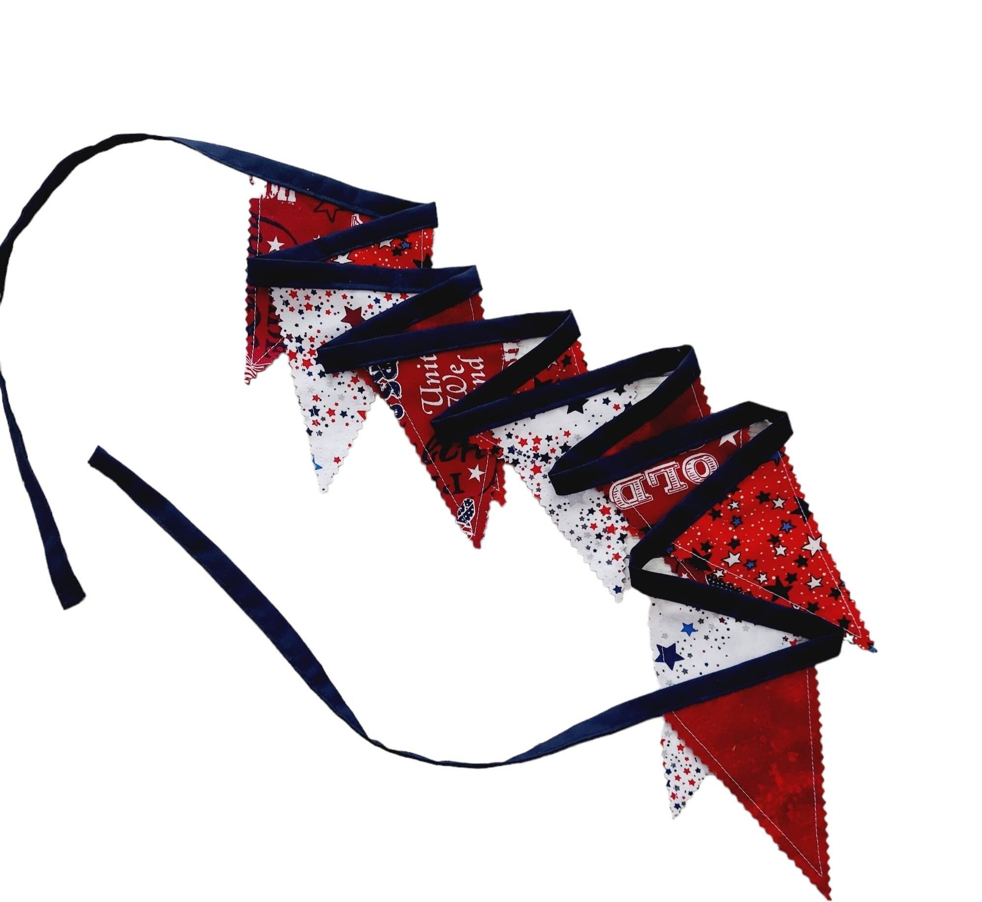 4th of July Garland Bunting Banner Mini Bunting Flags United - Etsy