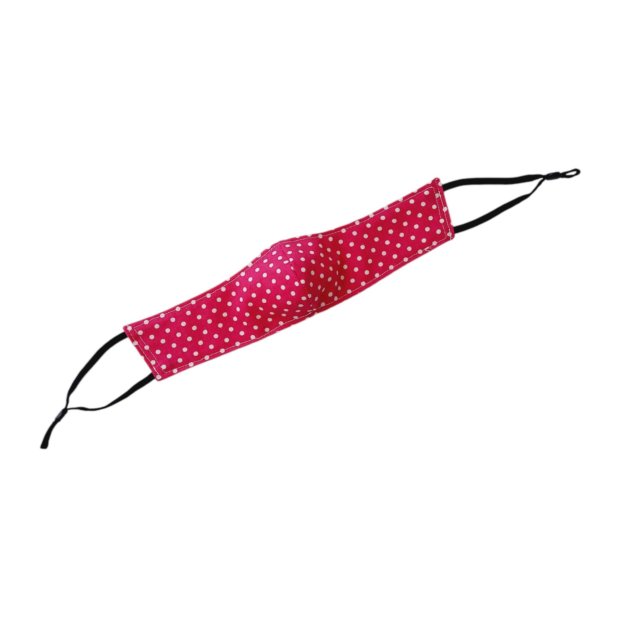 Pink Polka Dots Nose Mask Pollen Protection Dust Cotton Washable ...