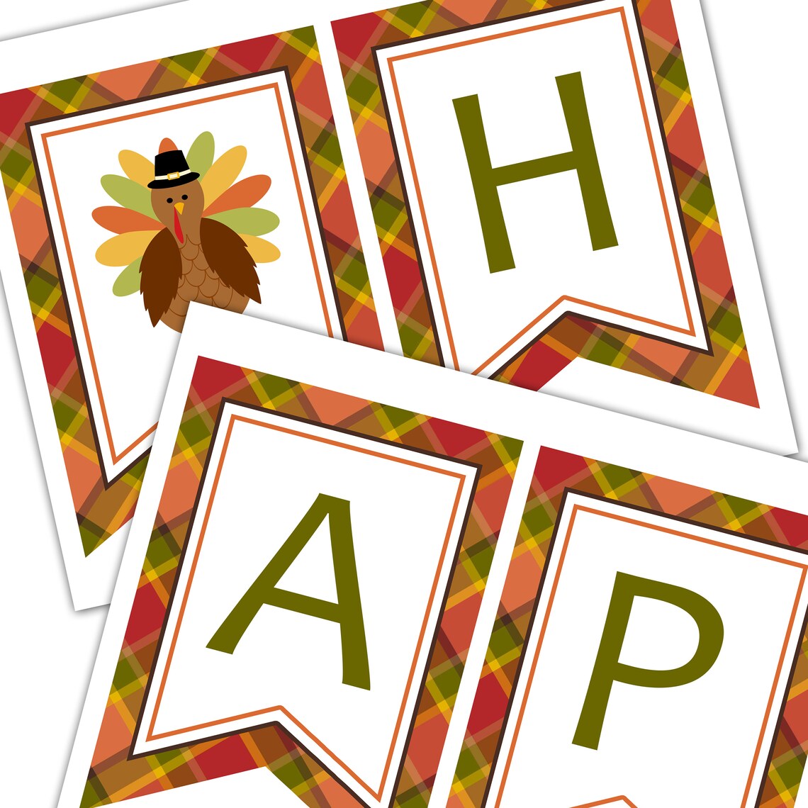 Happy Thanksgiving Banner, Printable Fall Banner, Give Thanks Banner ...