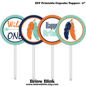 Wild One Water Bottle Labels Printable Tribal Theme Party Decor ...