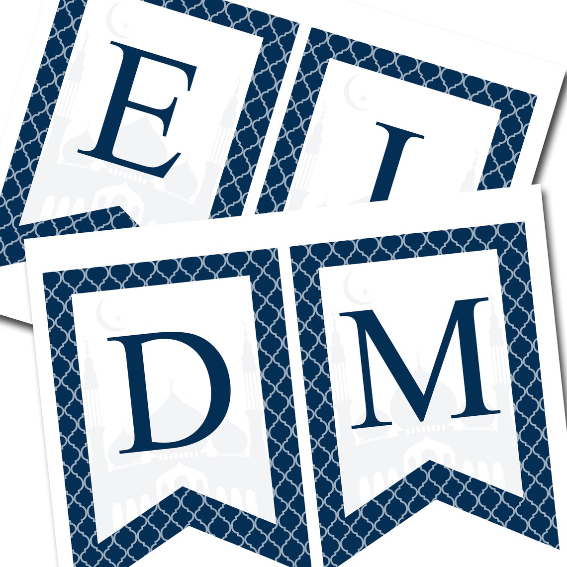 Eid Mubarak Printable Banner Eid Mubarak Banner Eid | Etsy