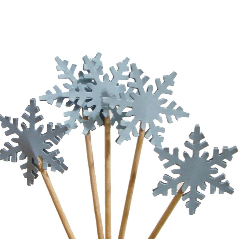 Snowflake Cupcake Toppers - Etsy