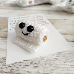 Emotional Support Toilet Paper Roll Crochet Amigurumi Pocket Hug Plush ...