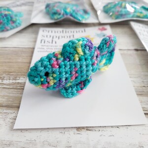 Emotional Support Fish Crochet Pocket Hug – Amigurumi Mental Health ...