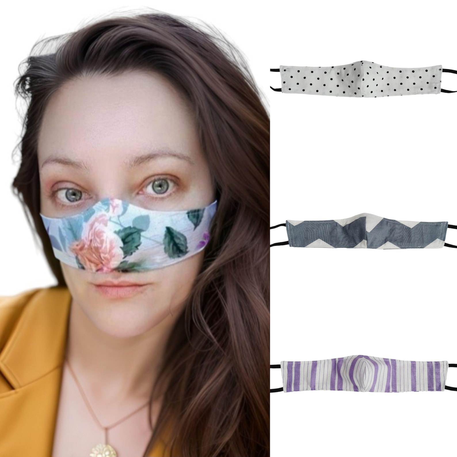 Nose Mask Pollen Protection Dust Cotton Washable Reusable Adjustable ...