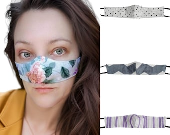 Nose Mask Pollen Protection Dust Cotton Washable Reusable Adjustable ...