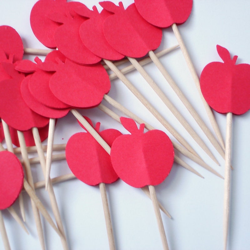 Apple Cupcake Topper - Etsy