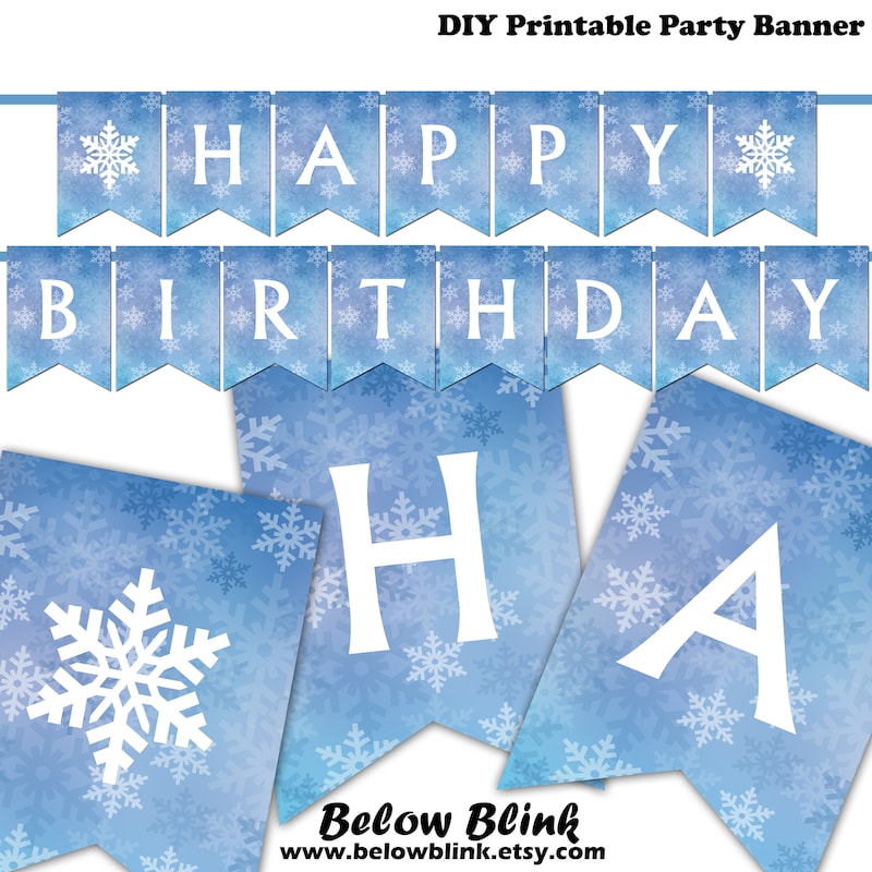 Frozen Banner - Etsy