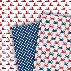 Nautical Digital Paper, Seamless Backgrounds, Scrapbook Paper ...