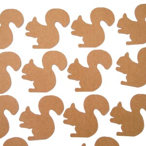 Kraft Paper Squirrel Confetti, Birthday Party Decorations, Paper Crafts ...