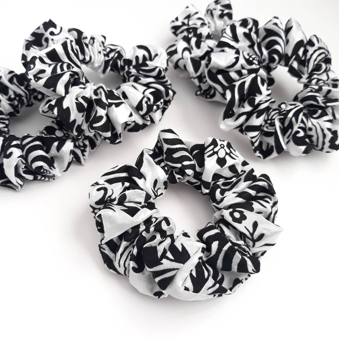 Royal Damask Satin Scrunchie, Ponytail Holder, Hair Elastic, Hair ...