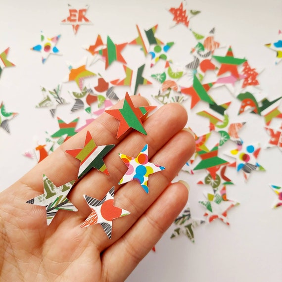 Stars Confetti 100CT, Christmas Table Scatter, Scrapbooking ...