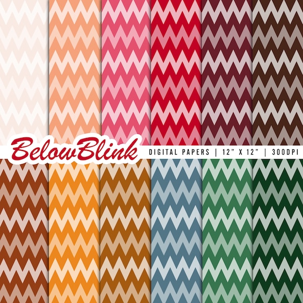 Chevron Digital - Etsy