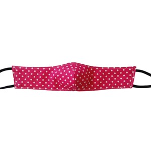 Pink Polka Dots Nose Mask Pollen Protection Dust Cotton Washable ...