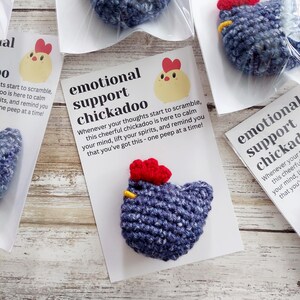 Emotional Support Chickadoo Pocket Hug - Crochet Chicken Amigurumi With ...