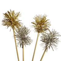100 Tinsel Stir Sticks | Gold Silver Blush Black Sparkle Champagne ...
