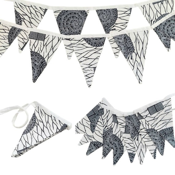 Dutch Block Bunting Banner, Baby Shower Bunting Flags, Fabric Pennant ...