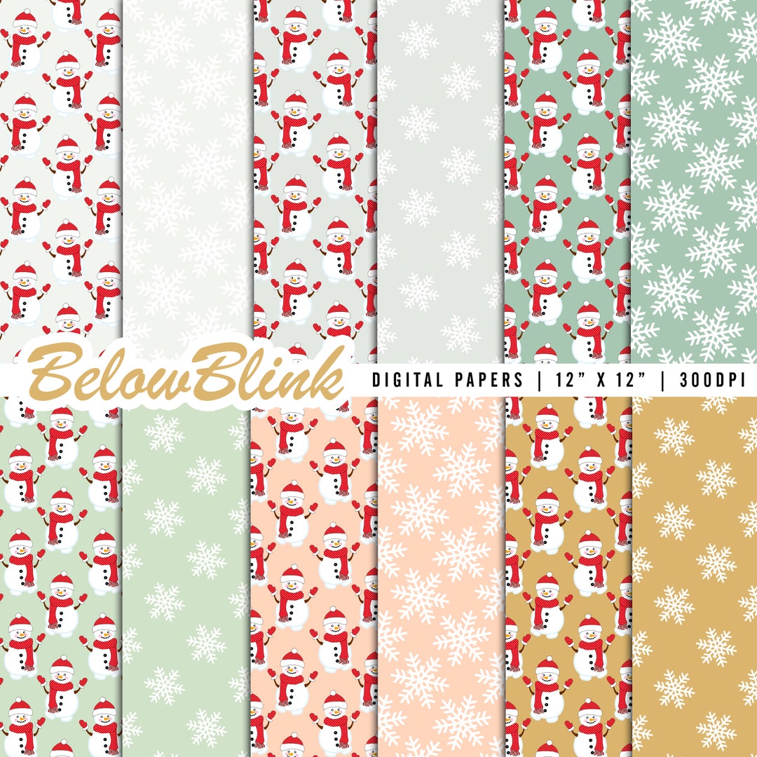 Papel digital de Navidad, Fondos transparentes, Papel de Scrapbook ...