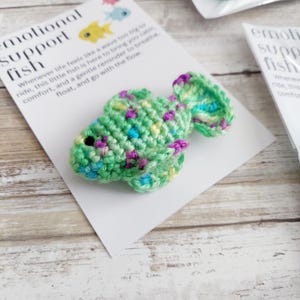 Emotional Support Fish Crochet Pocket Hug – Amigurumi Mental Health ...