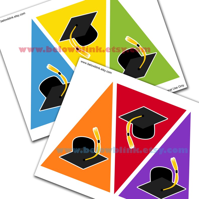 Graduation Banner Congrats Grad Printable Banner Pennant - Etsy