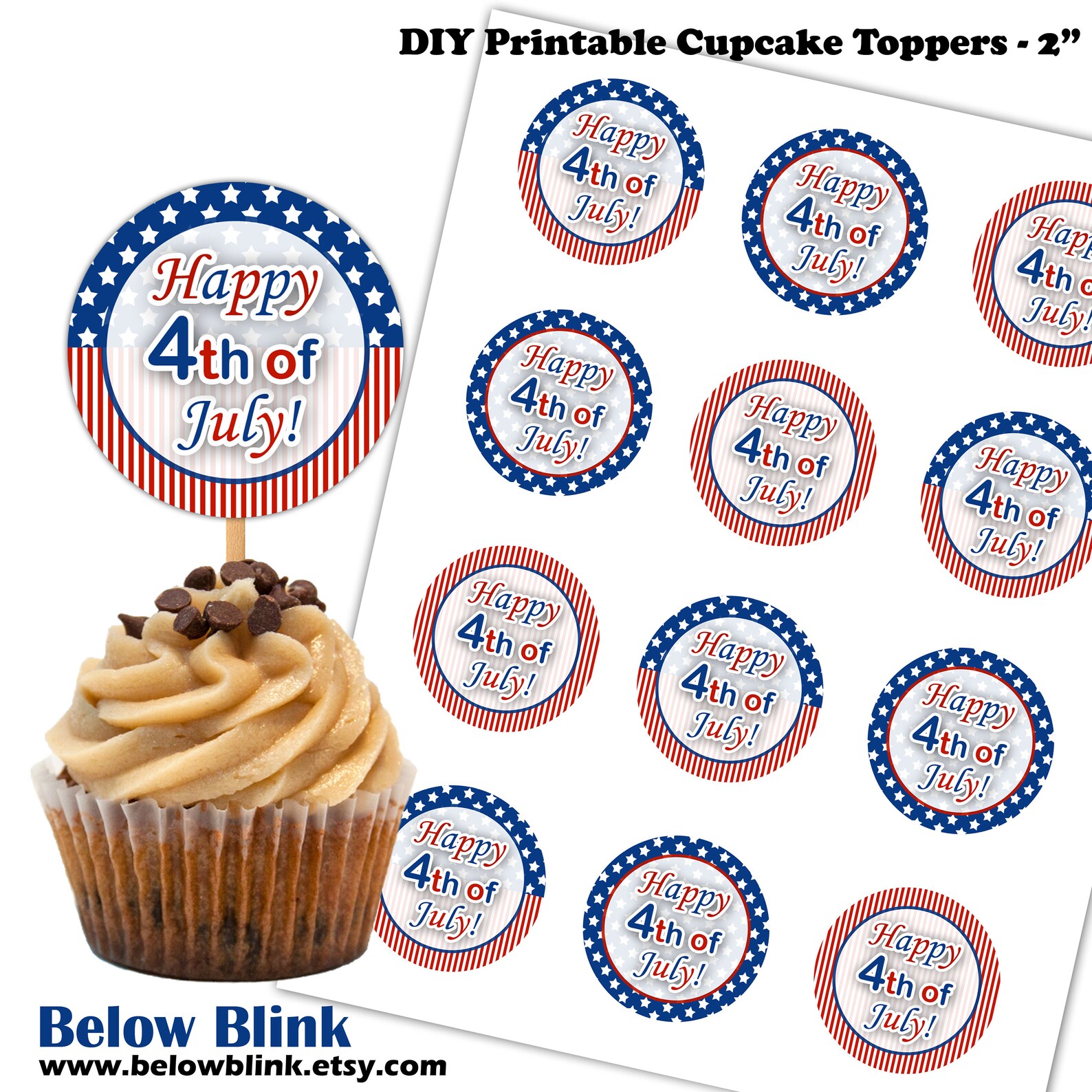 4th of July Printable Banner Independence Day Banner Fourth | Etsy