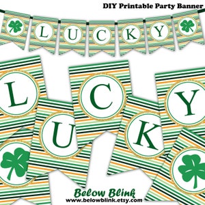 St. Patrick's Day Pennant Banner Printable St. Patricks - Etsy